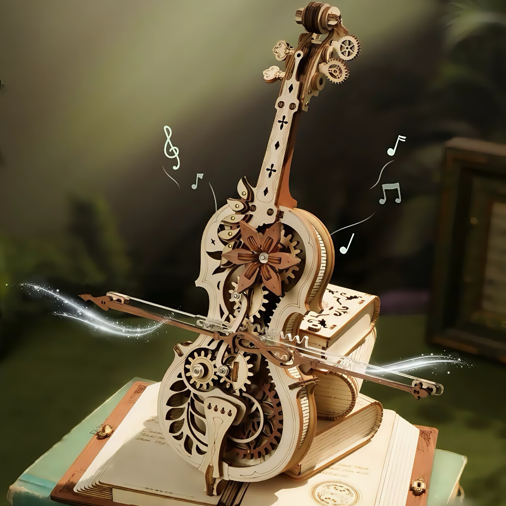 3D Wooden Musical Instrument Puzzle Kits | WoodooX